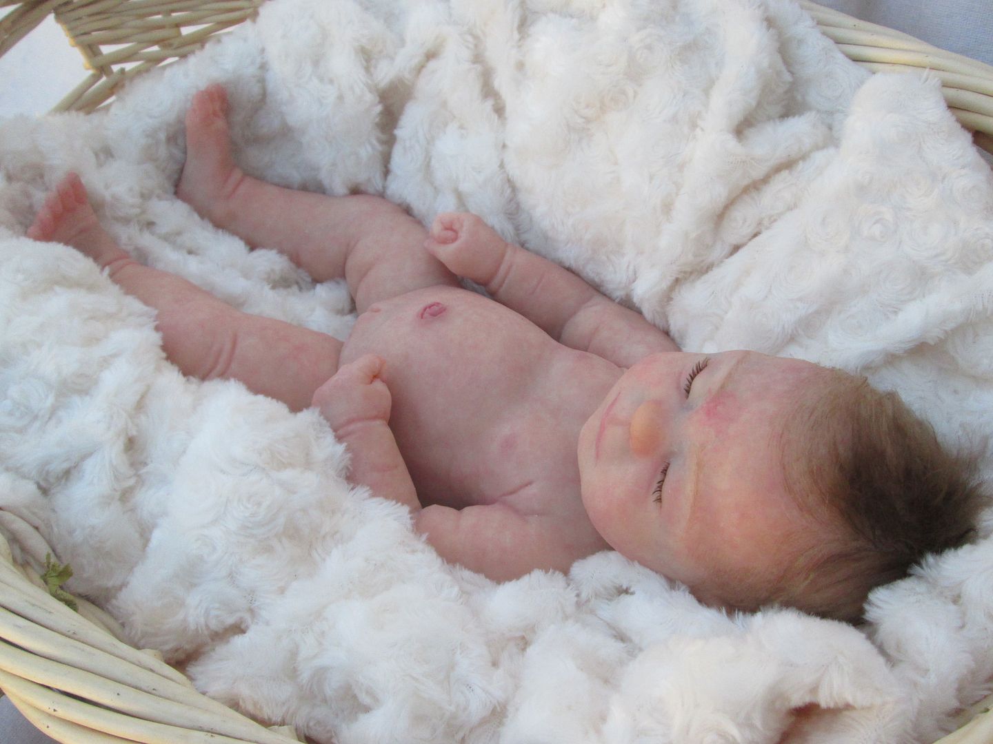 ♥ FULL BODY SILICONE reborn lifelike baby girl doll ♥ Platinum ecoflex ...