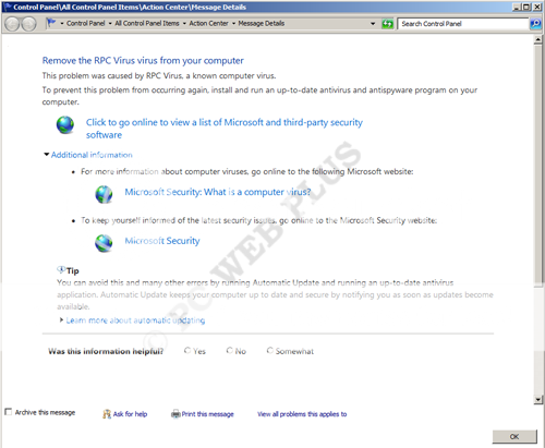 Het RPC Virus verwijderen (W32.Blaster worm) Fake Alert - Computerforum ...